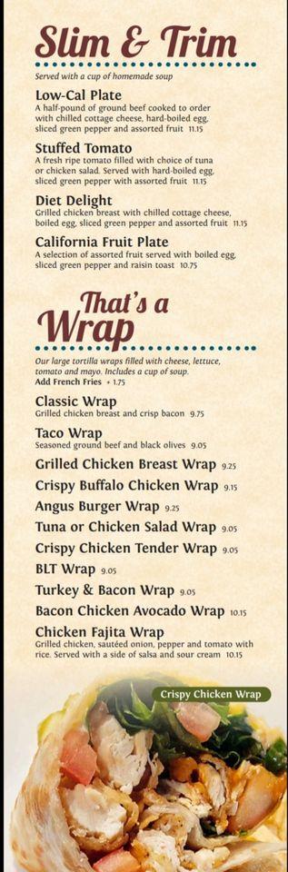 Menu at Neli's Restaurant, South Beloit