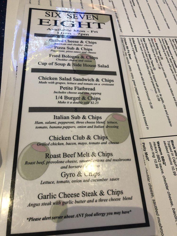 Menu at Wolfey's Bistro & Pub, Elyria