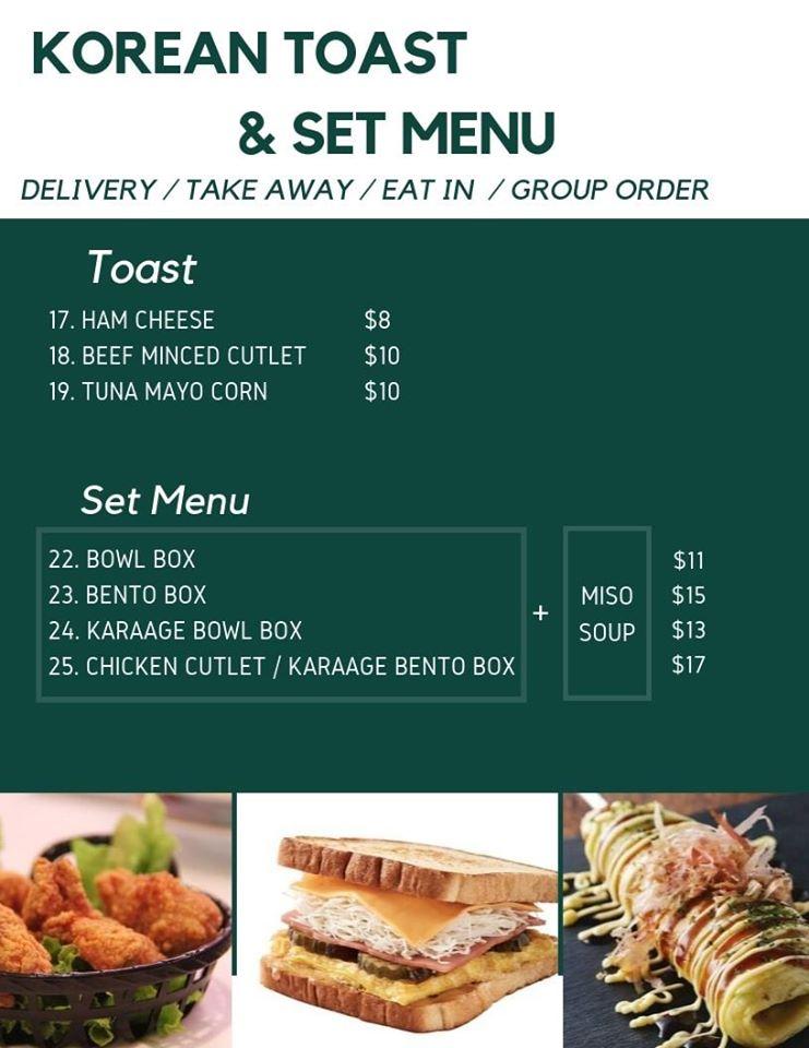 Menu at JJ Korean Chicken & BBQ, Mildura