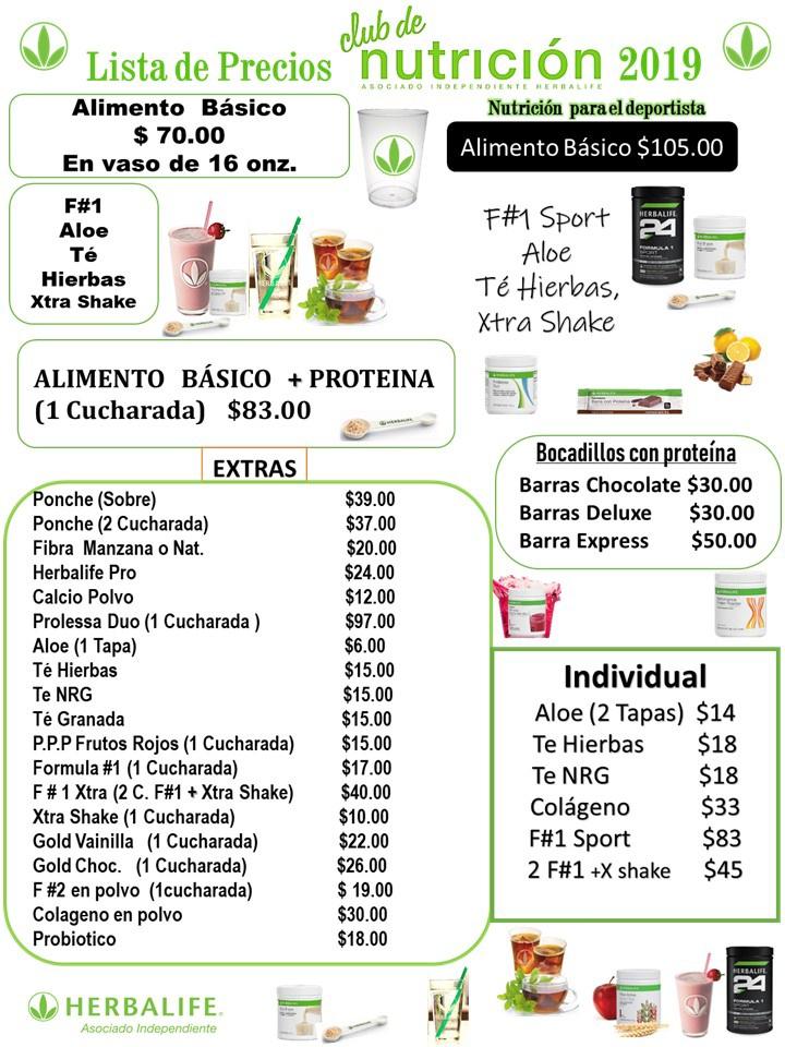Menu at Protein bar vida y balance, Tijuana