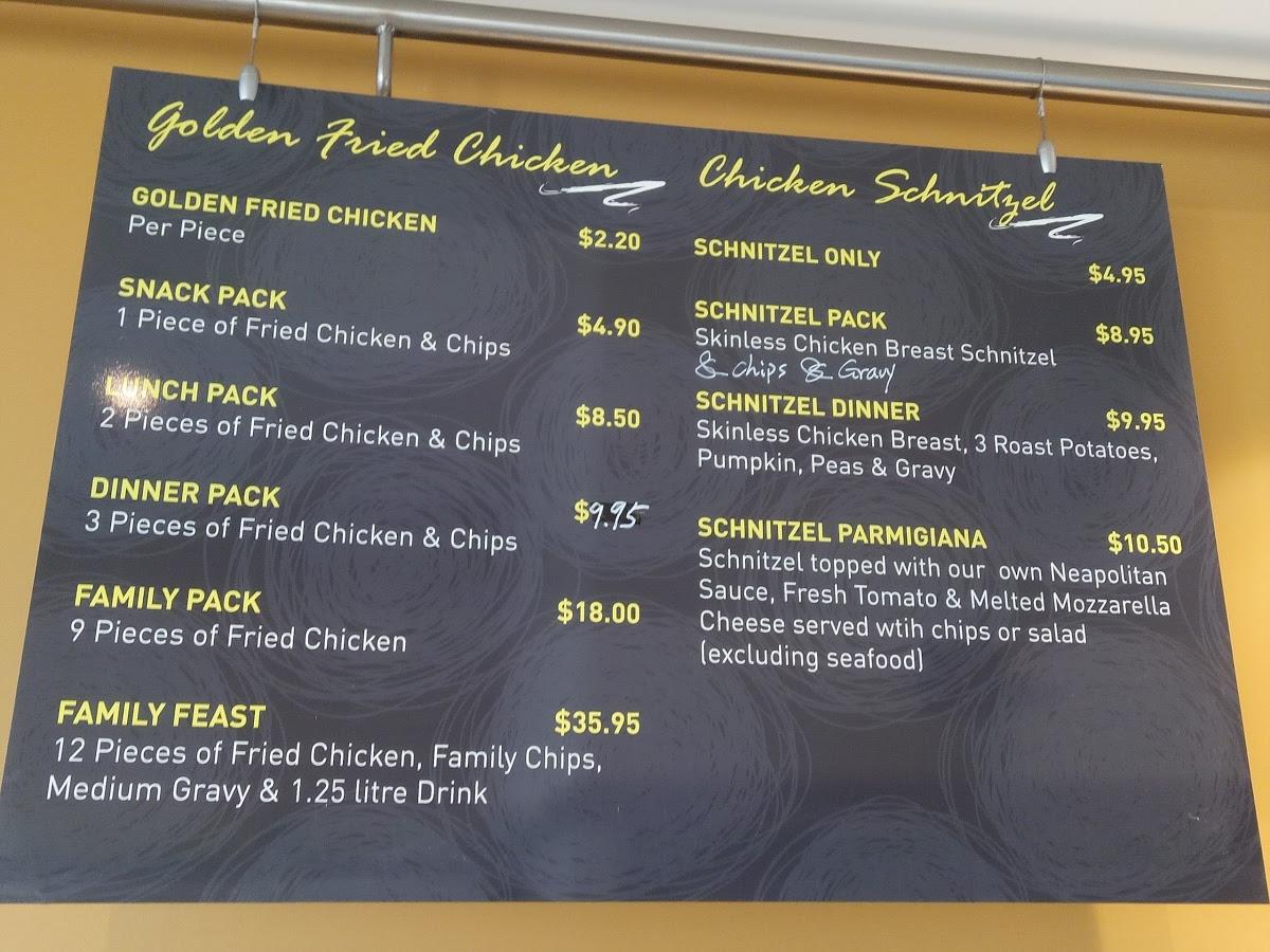 Menu at Selandra Rise Chicken, Chips & Salad restaurant, Clyde North