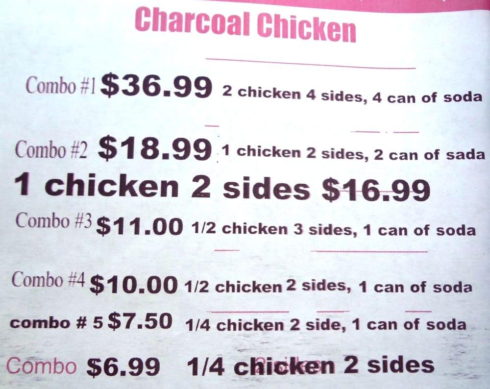 Menu at Super Chicken Rico restaurant, Aberdeen
