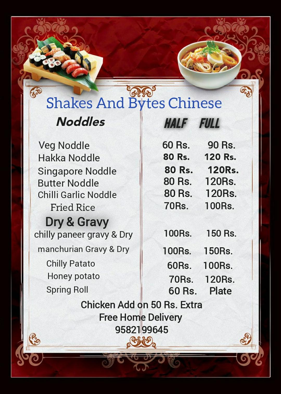 Menu at Uncle ji snacks, Ghaziabad