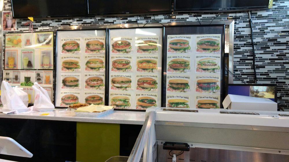 Menu at Banh Mi Ba Le restaurant, Oakland