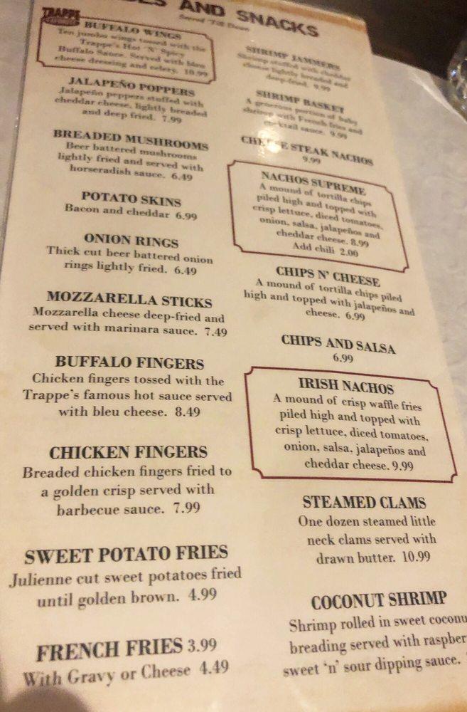 Menu at The Trappe Tavern pub & bar, Trappe