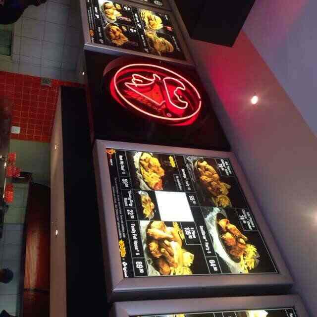 Menu at Chicken Licken restaurant, Johannesburg, 177 Oxford Road
