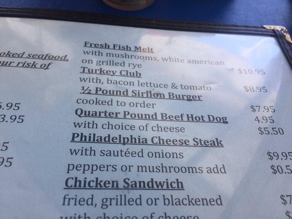 Menu at Cracked Conch Cafe, Marathon