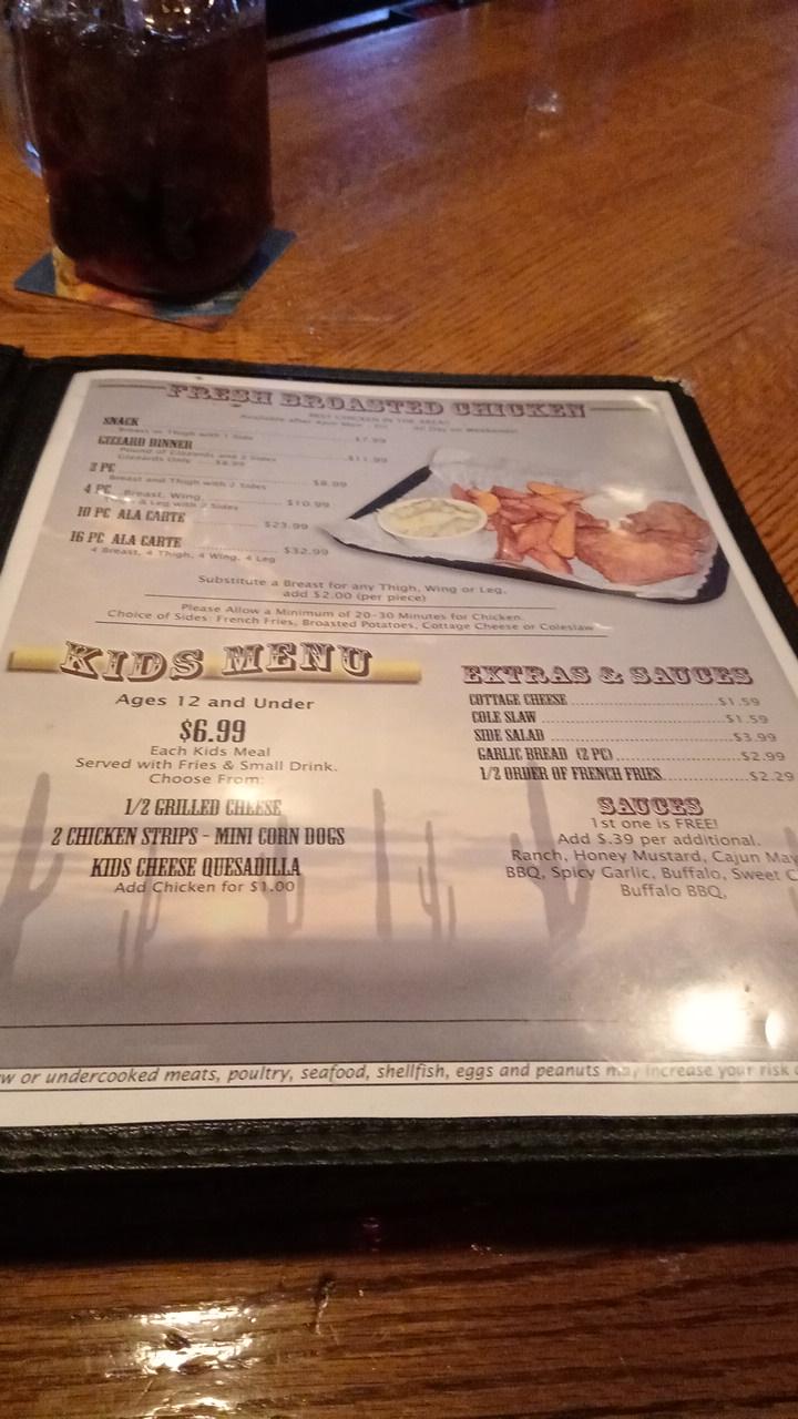 Menu at Star Bar & Grill, Fairfax