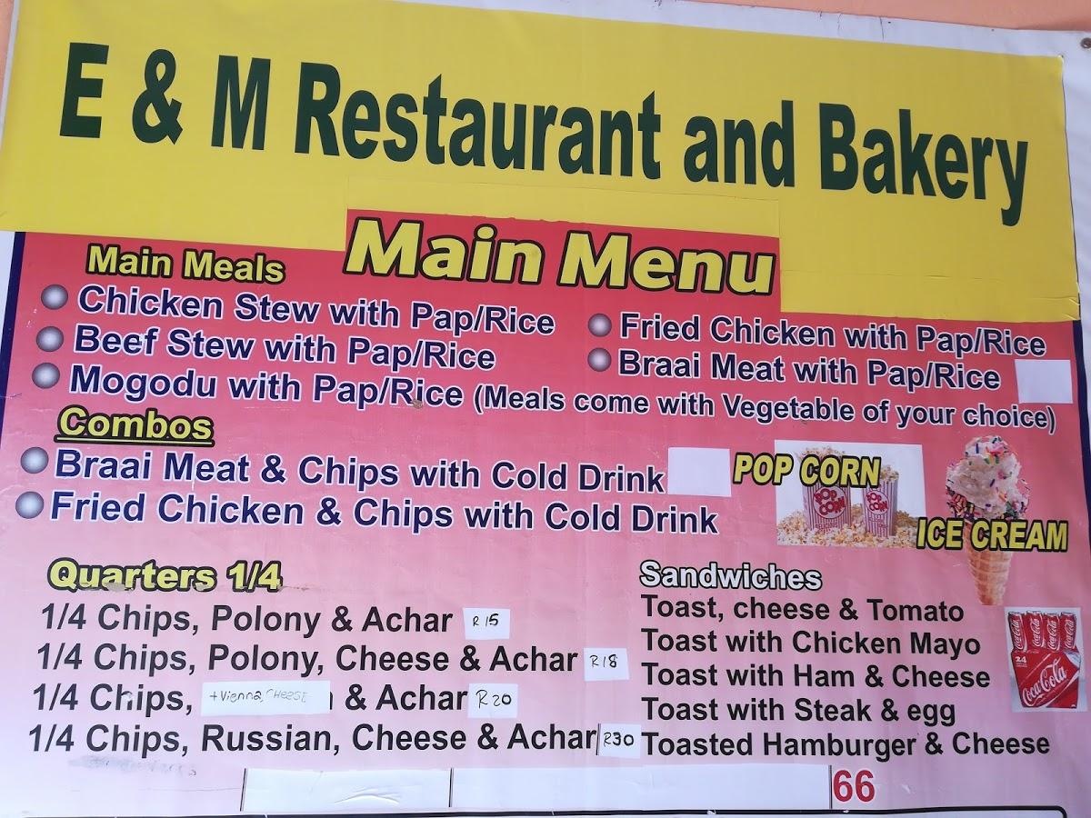 E&M RESTAURANT AND BAKERY, Benoni