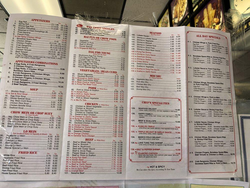 Menu at Golden House Chinese Restaurant in Roslindale, Boston ...
