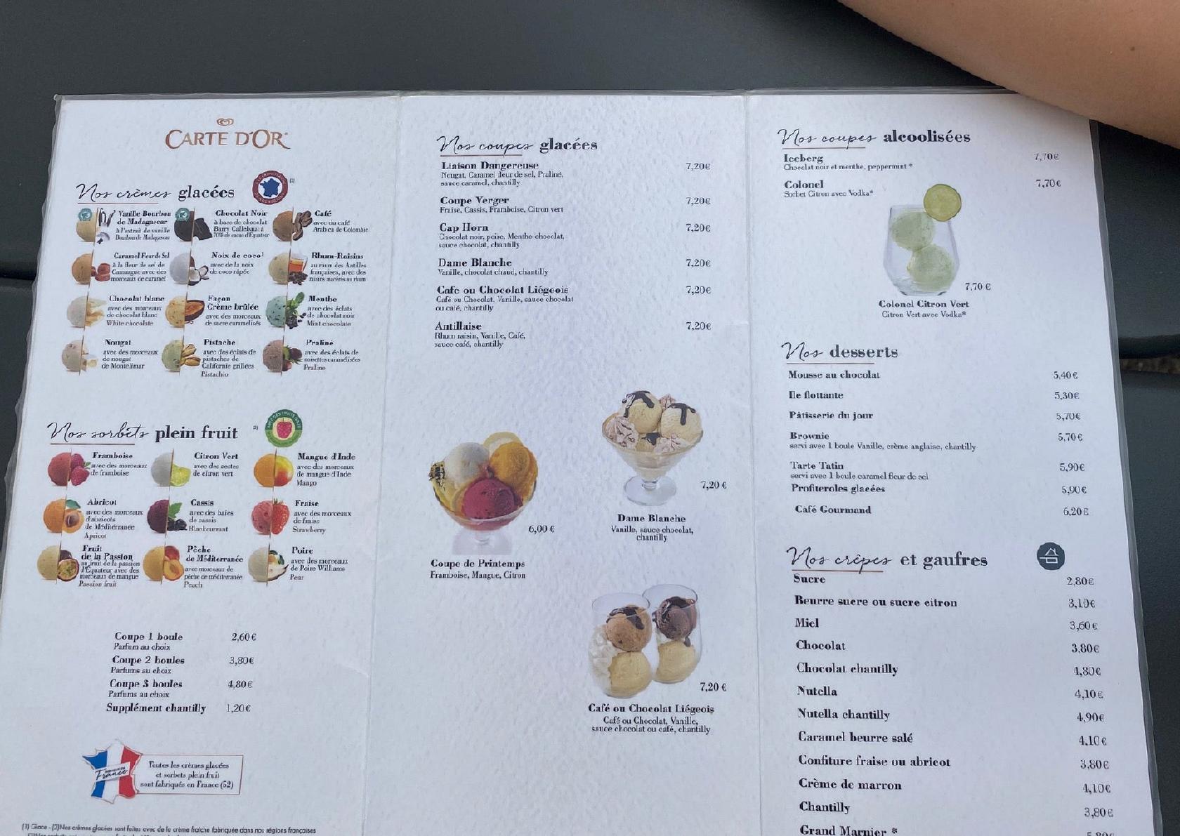 Menu at Grill Bar Le Saint Louis, Chambord