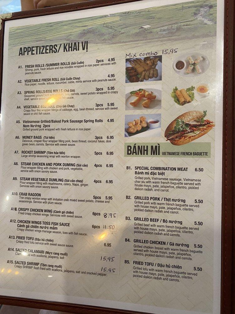 Menu at Pho 60 @905 Brandon Blvd restaurant, Brandon