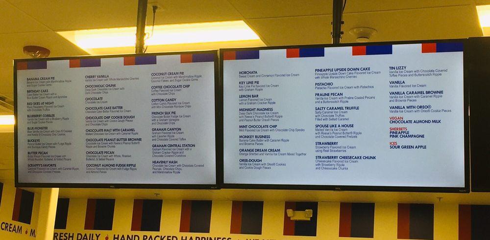 Menu at Handel's Homemade Ice Cream, Surprise