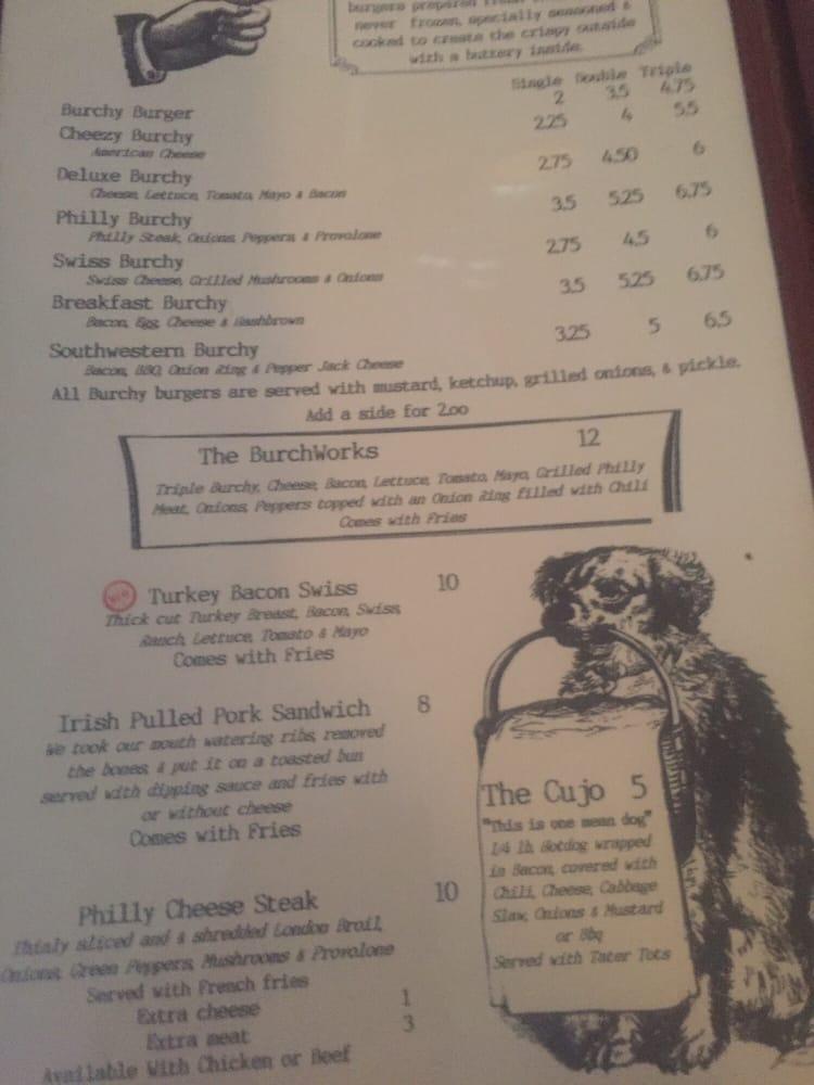 Menu at The Knot Burger Pub, Summerville, 208 E 5th N St