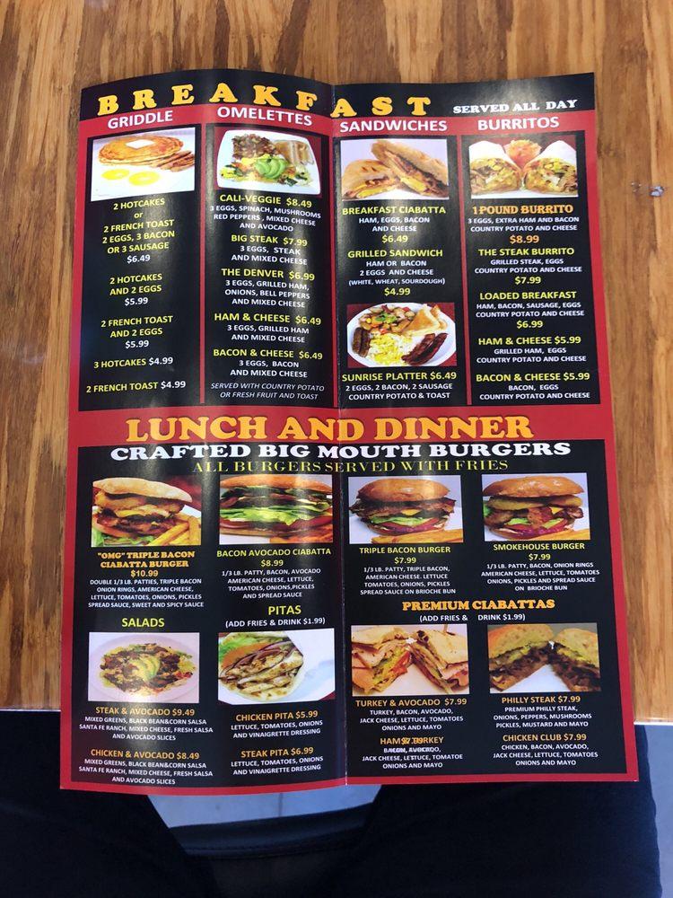 Menu at Springdale Cafe, Huntington Beach