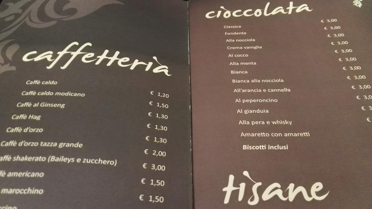 Menu da Ciokcafè caffè bar, Modica