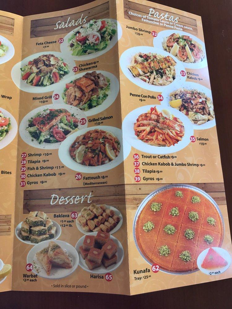 Menu at Mystic Grill restaurant, La Mesa, 6990 University Ave,