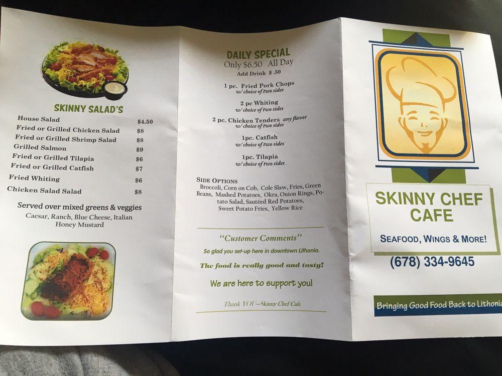 Menu at Skinny Chef Cafe, Lithonia