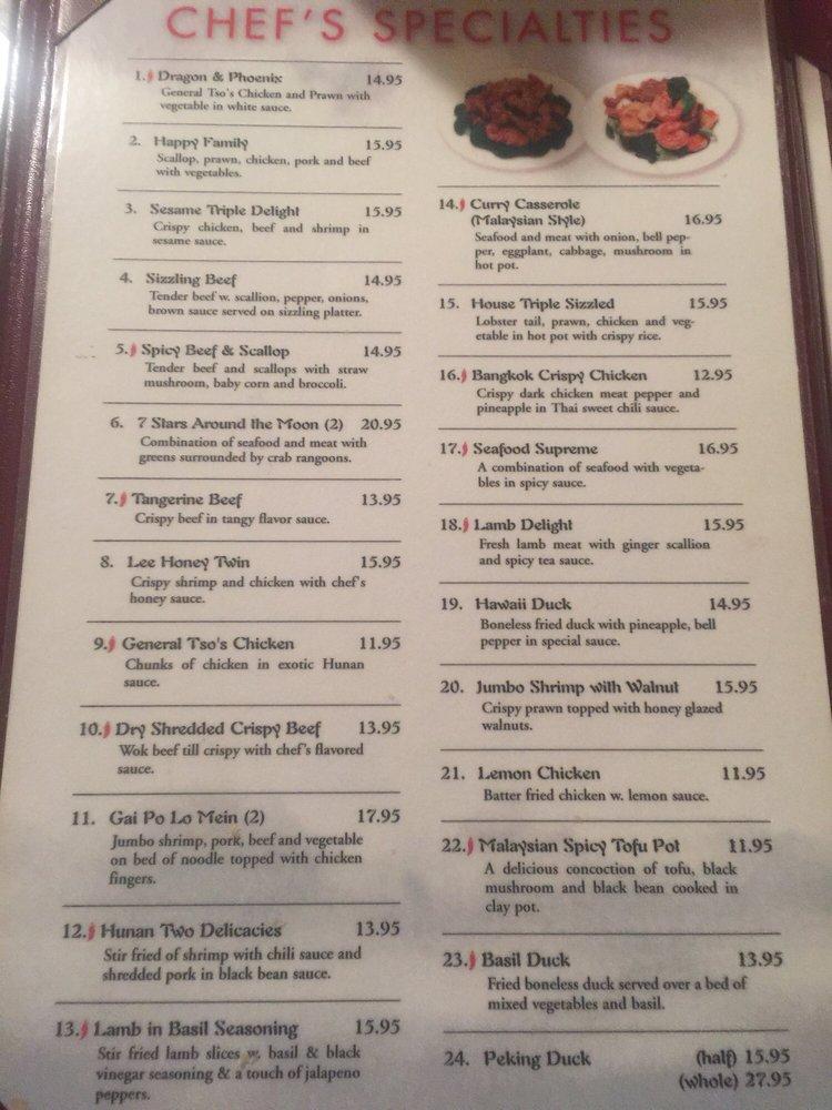 Menu at Lee & Mt Fuji restaurant, Marlborough