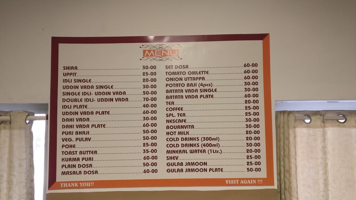 Menu at New Grand Restaurant, Belgaum
