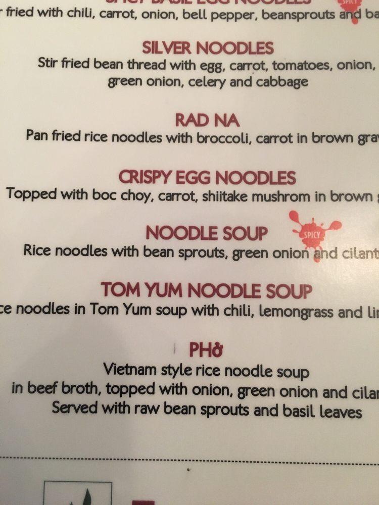 Menu at Thai Harbor Restaurant, Huntington Beach