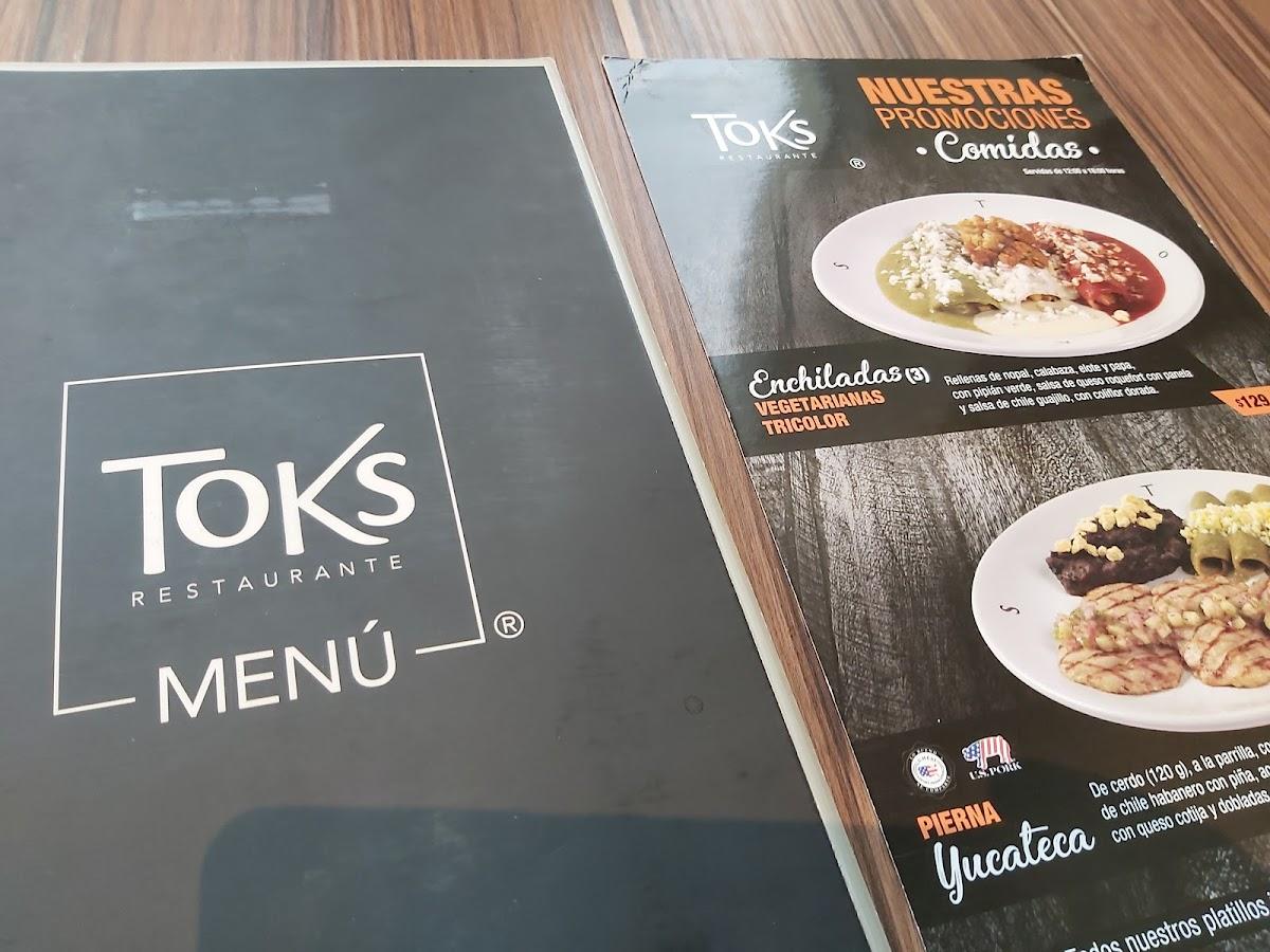 Carta de cafetería Toks Garza Sada, Monterrey, Av. Eugenio Garza Sada 3750