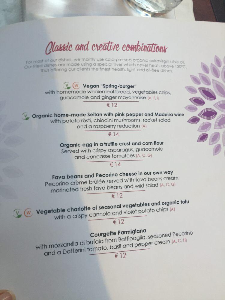 Menu da Il Margutta veggy food & art ristorante, Roma