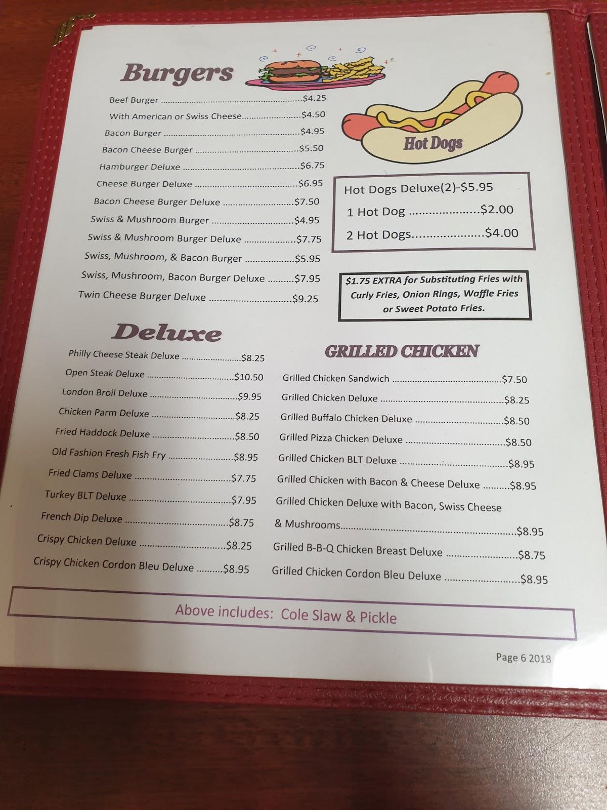 Menu at Mid Way Cafe, Ravena, Rte 9W