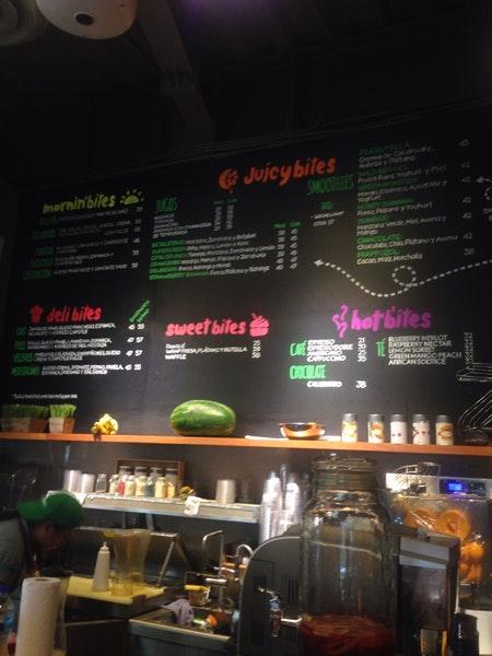 Menu at The Greenbite (fresh & deli) restaurant, Villahermosa