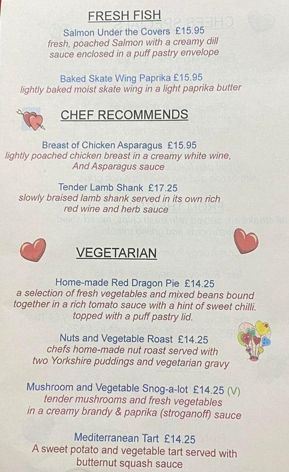Menu at The Hurdlemakers Arms pub & bar, Woodham Mortimer, Post Office Rd
