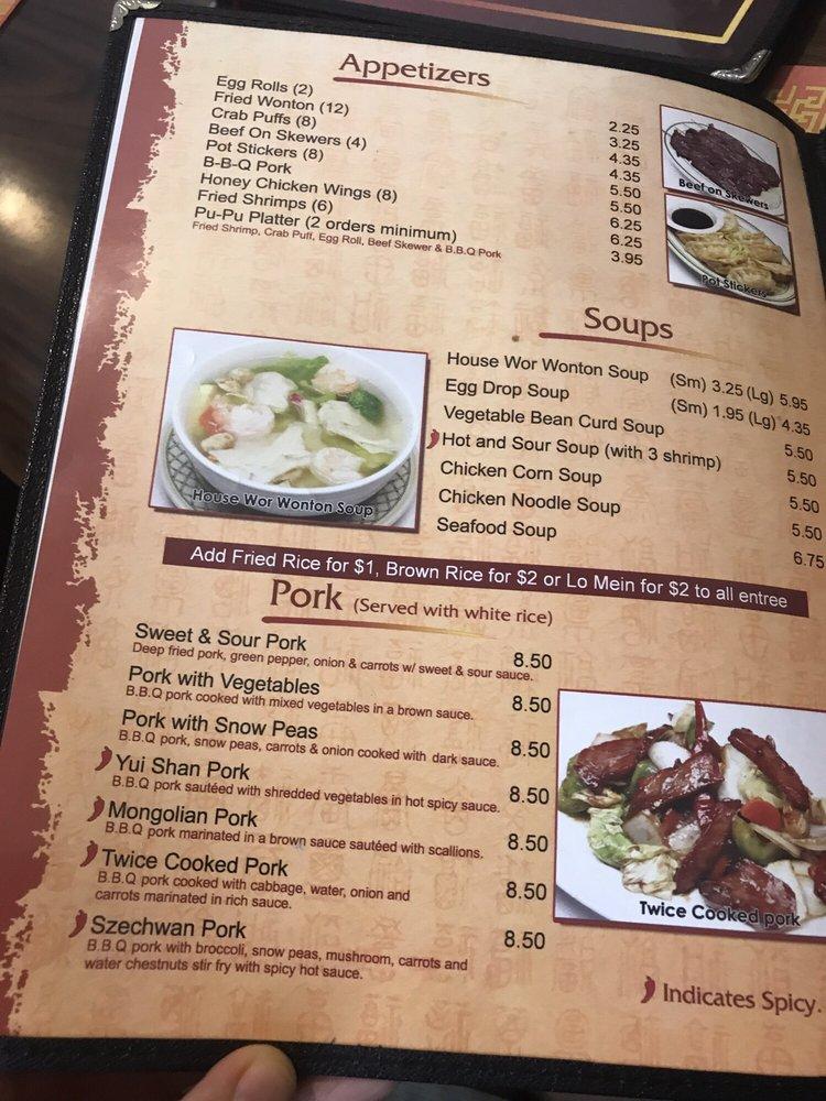 Menu at New Asian Kitchen restaurant, Phoenix