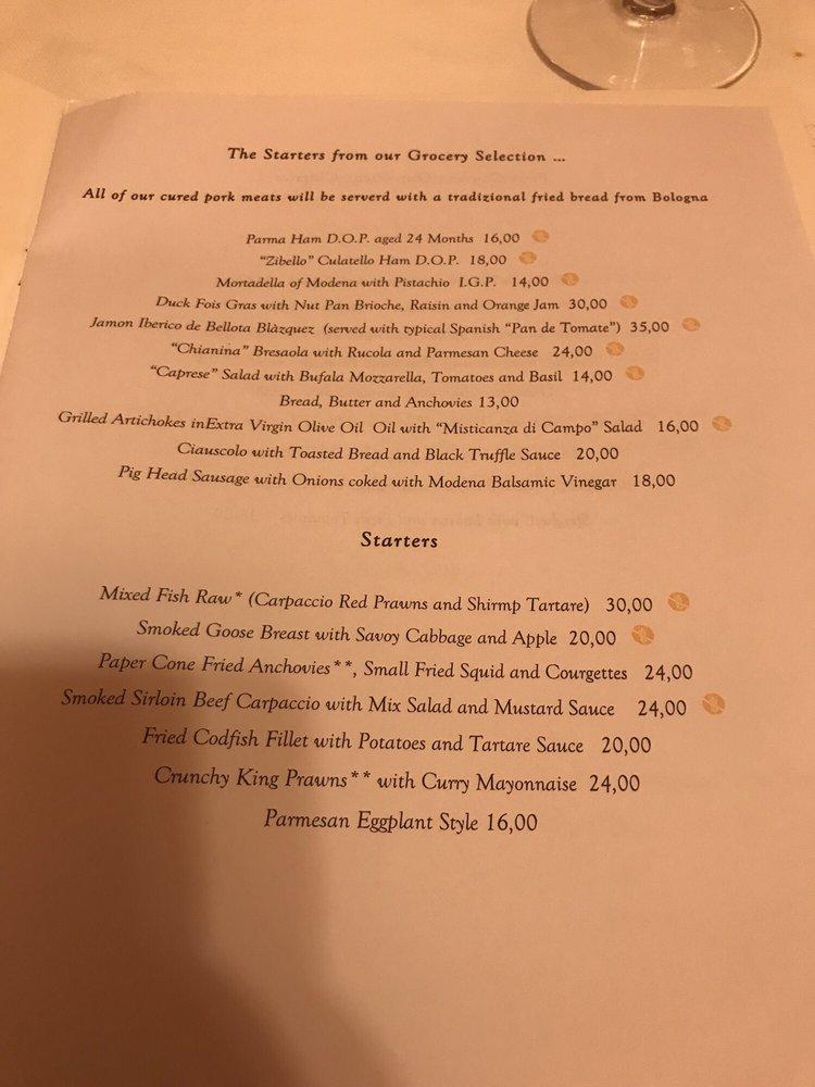 Menu da Dal Bolognese Roma ristorante, Roma