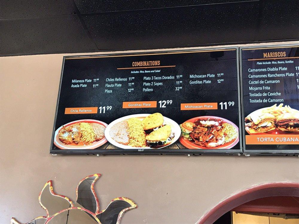 Carta del restaurante El Pollo Dorado, Salinas, 701 E Alisal St