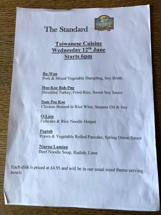 Menu at The Standard pub & bar, Northallerton