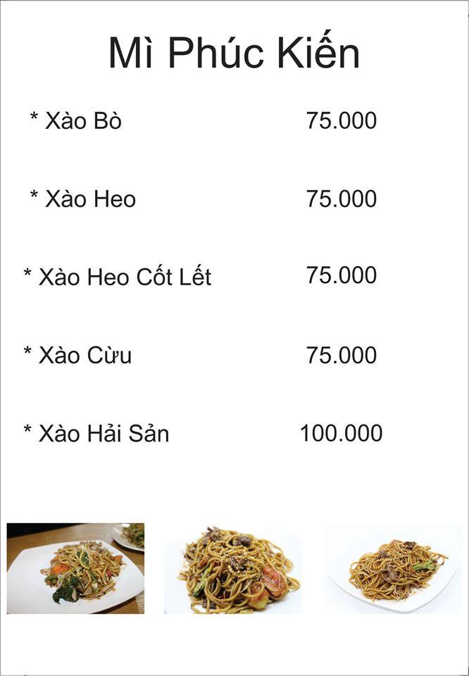 Menu at Stir Crazy Mongolian Grill/BBQ, Ho Chi Minh City