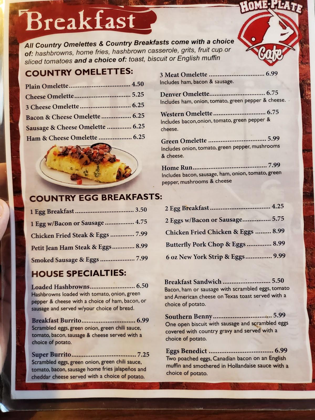Menu at Home Plate Cafe & Bakery, Hot Springs Village