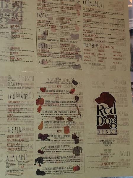 Menu at Red Dog Diner pub & bar, New Orleans
