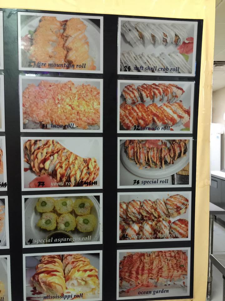 Menu at Fuji Japanese Express restaurant, Southaven