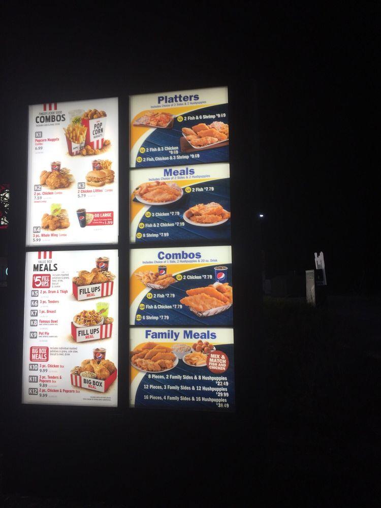 Menu at Long John Silver's | KFC (F275018) fast food, Lincoln, N 86th St