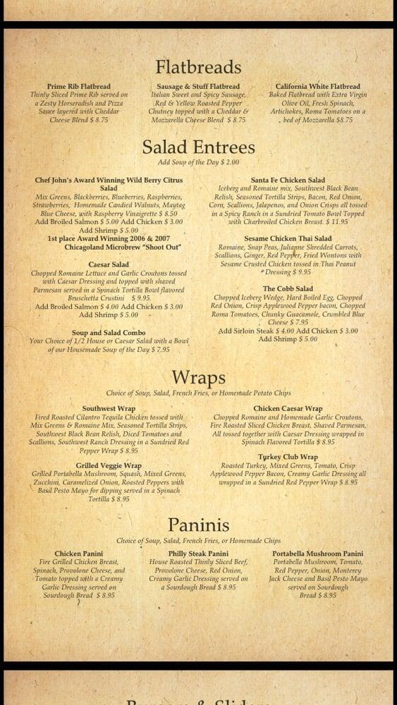 Menu at Pub 47 - Huntley, Huntley