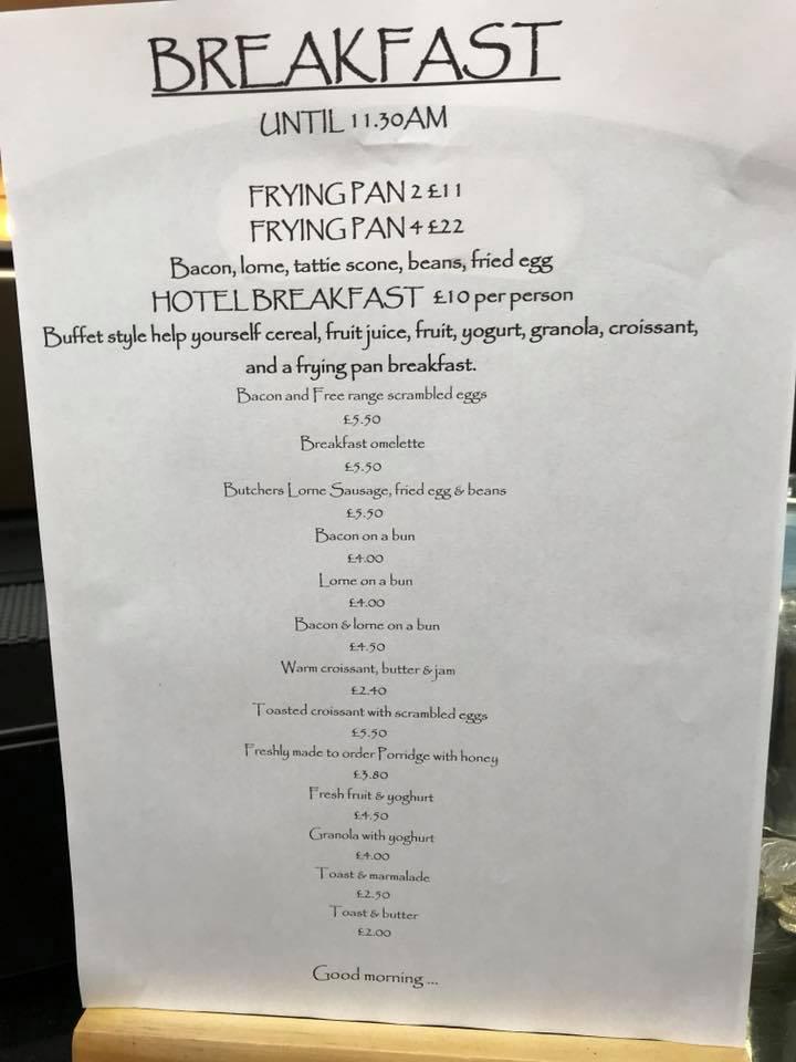 Menu at Cafe Circa at the Atrium, Callander