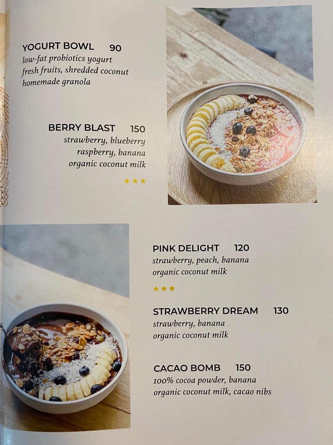 Menu at Goodneighbor Cafe, Chiang Mai