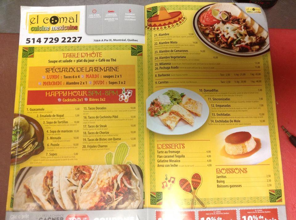 El Comal sabir a México restaurant, Gatineau