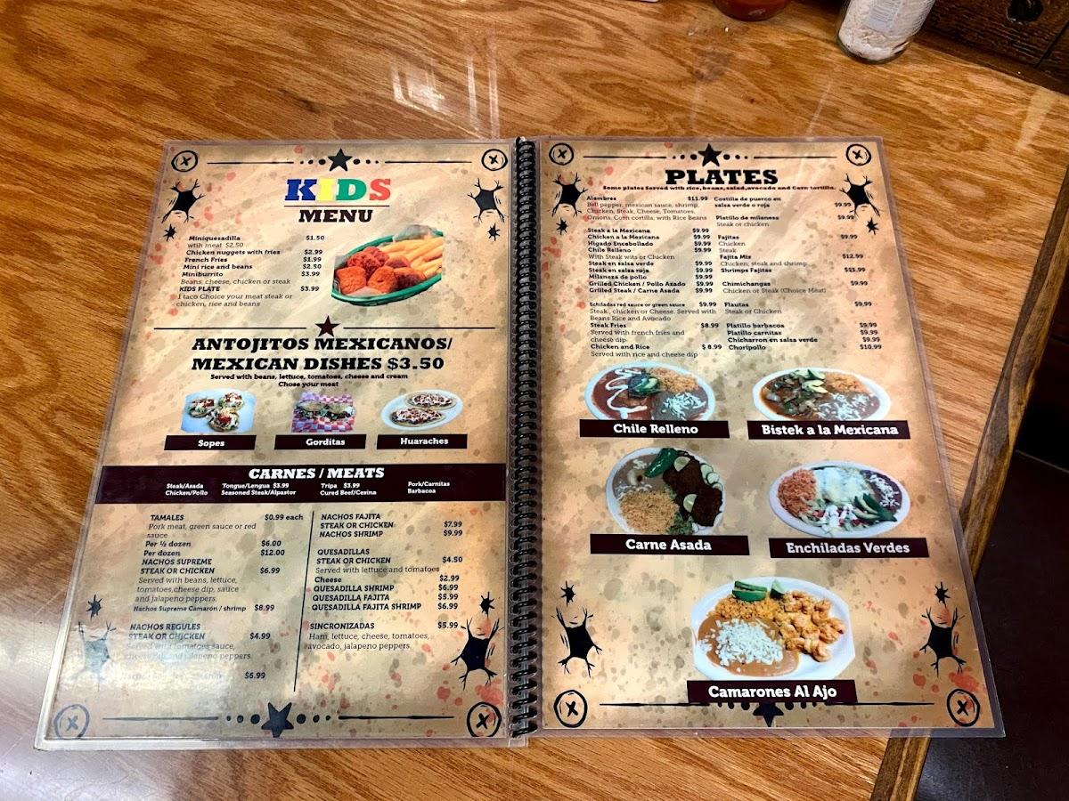 Menu at El Palomino Taqueria restaurant, Huntsville, 518 Jordan Ln NW
