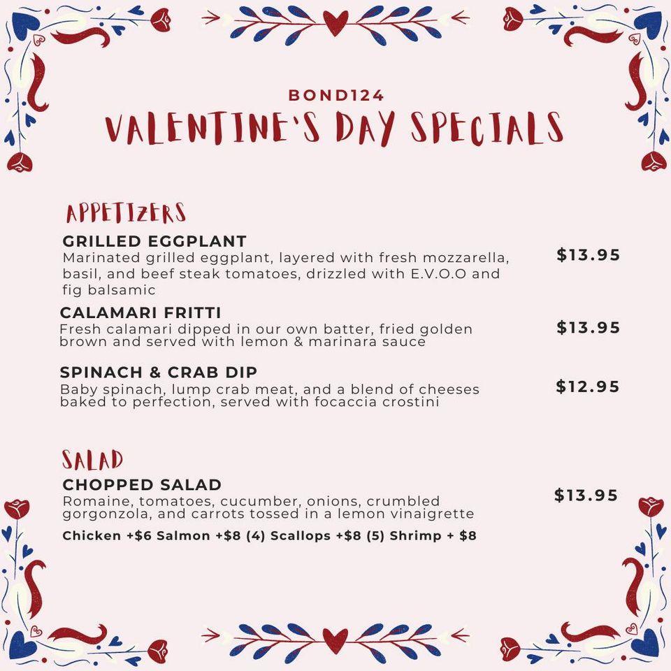 Menu at Bond 124 pub & bar, Somers