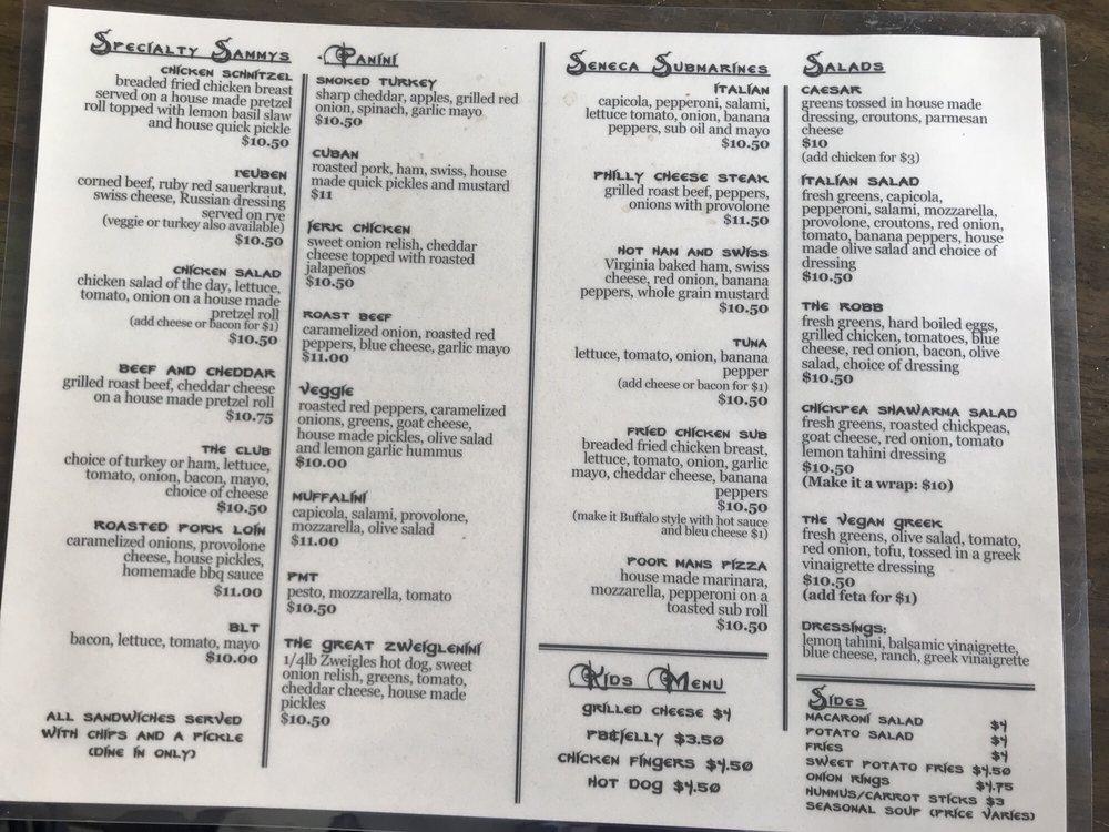 Menu at The Elf In The Oak cafe, Burdett