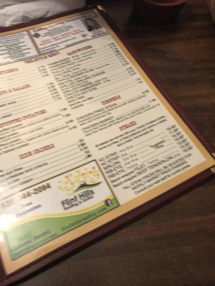Menu at Across the Borders restaurant, Burlington