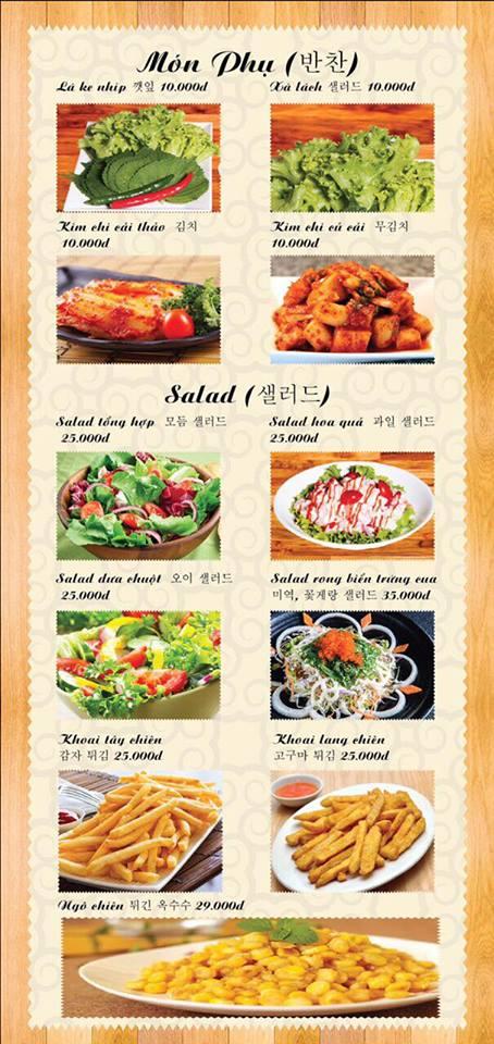 Menu at Busan Korean - BBQ, Hanoi, Ngõ 107 Lĩnh Nam - Vĩnh Tuy - Hoàng ...