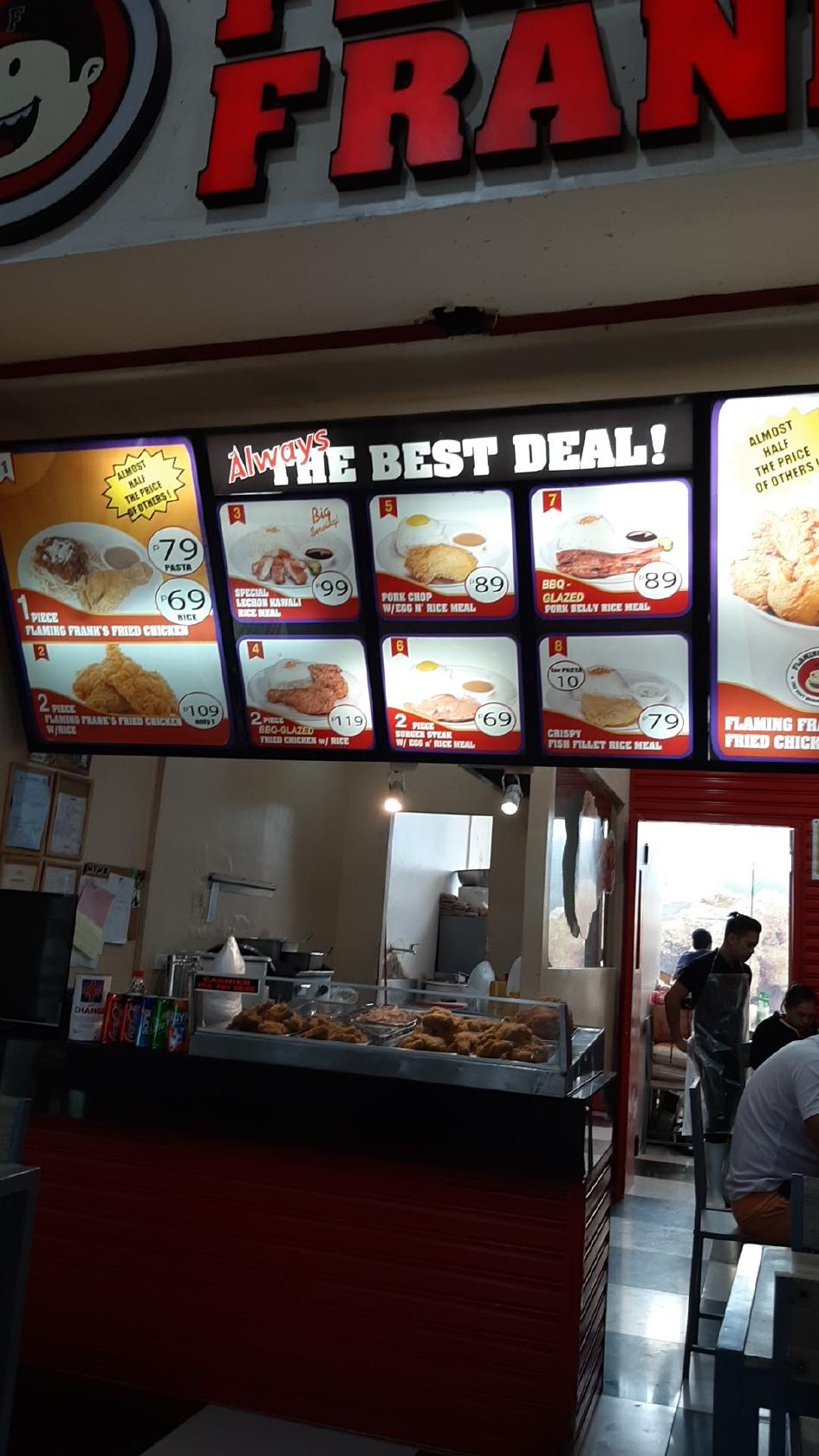 Menu at Flaming Frank's - Robinsons Novaliches restaurant, Quezon City ...