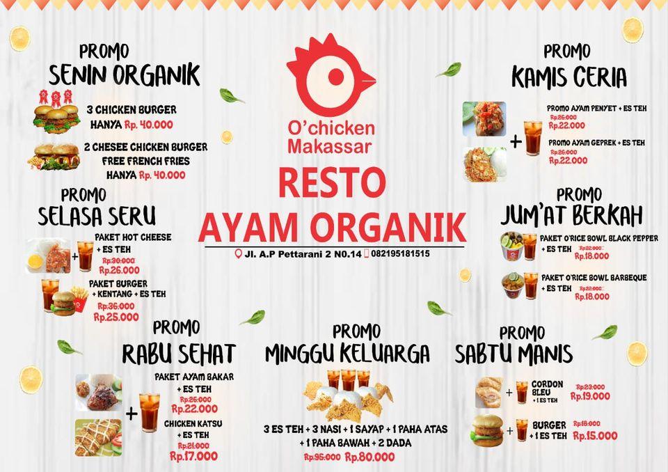 Menu at Master Resto O'Chicken Makassar restaurant, Makassar, Jl. Andi ...